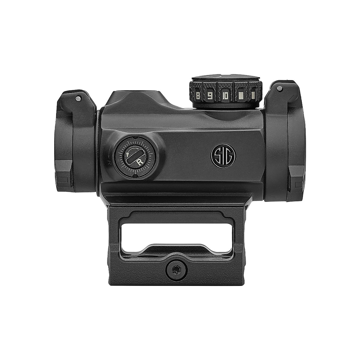 SIG SAUER Romeo-MSR 1x20mm 2 MOA Red Dot Sight | Durable Waterproof Lightweight Ultra-Compact Gun Sight with Flip-Back Lens Covers, Black