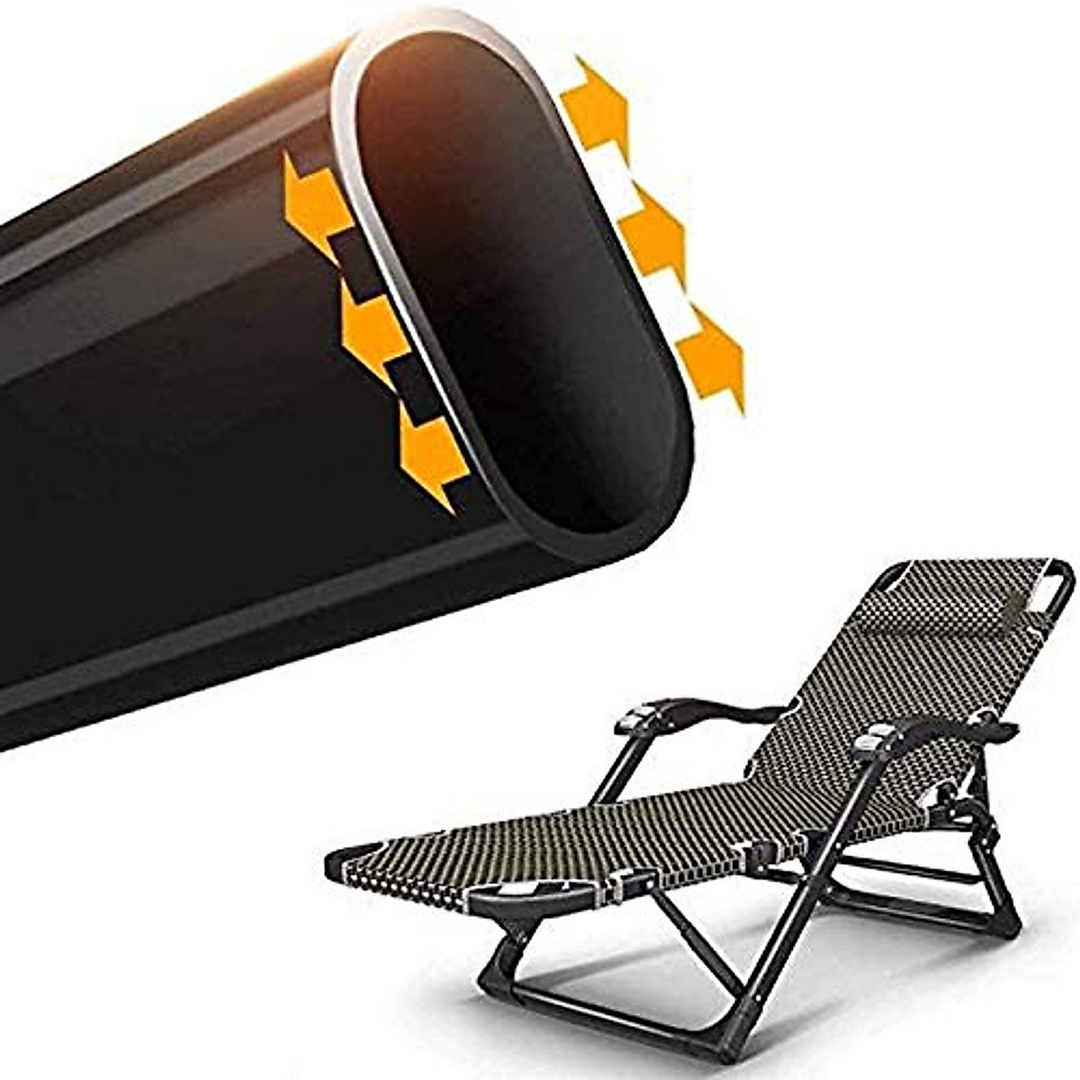WYKDD Folding Zero Chair Outdoor Picnic Camping Sunbath Beach Chair Relax Chair Recliner Lounge Chairs