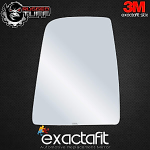 exactafit 8622L Driver Side Mirror Glass Replacement Repair Compatible With Ford Transit 150 250 350 HD E-Transit Electric Van