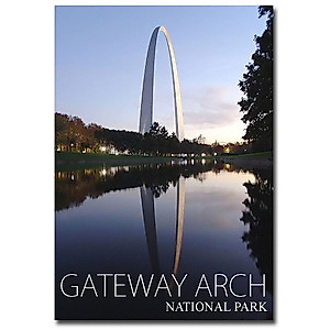 REFRIGERATOR MAGNET Gateway Arch National Park St. Louis, Missouri Travel Refrigerator Magnet Size 2.5*3.5inches,Multicolor travel1296