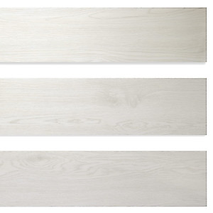 LUCiDA SURFACES Luxury Vinyl Flooring Tiles | Peel and Stick Floor Tile for DIY Installation | 12 Wood Look Planks | Cotton | BaseCore | 18 Sq. Feet