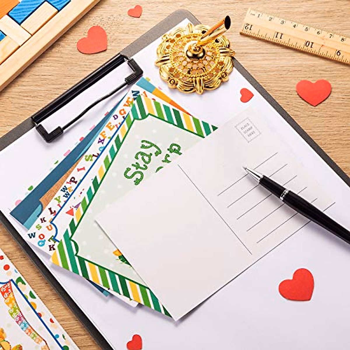 Outus 60 Pieces Back to School Thinking of You School Themed Blank Postcards Colorful Cute Postcards Accessories for Teachers Students Showing Love Encouragement and Support (Mexican Style)