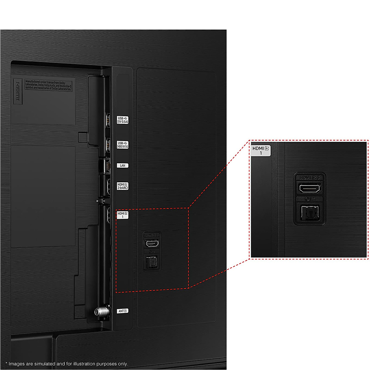 Samsung Q60C 55" 4K HDR Smart QLED TV QN55Q60CAFXZA 2023 Model (Renewed)