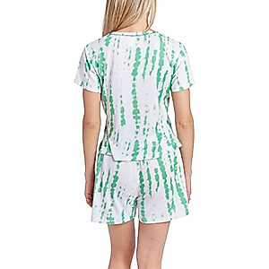 Marvel She Hulk Womens Pullover Pajama Shirt and Shorts Sleep Set Tie Dye Multicolor Large