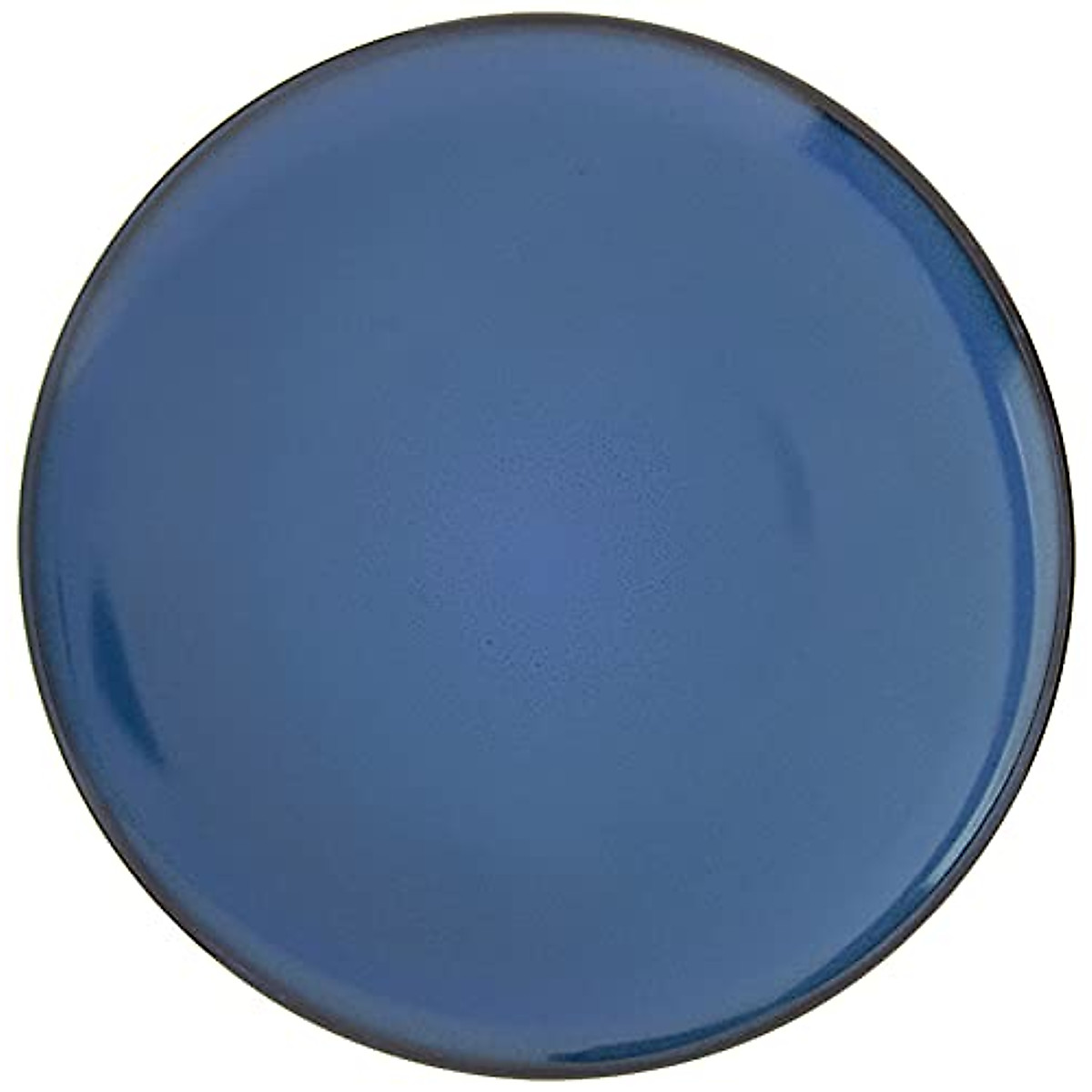 Gibson Soho Lounge Round Reactive Glaze Stoneware Dinnerware Set, Service for 4 (16pc), Blue, Soho Round.