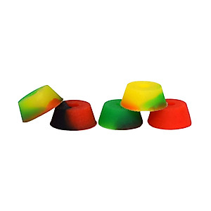 Teak Tuning Bubble Bushings Pro Duro Series, Bob Would be Proud Rasta Swirl - Medium (71A) - Custom Molded Fingerboard Tuning