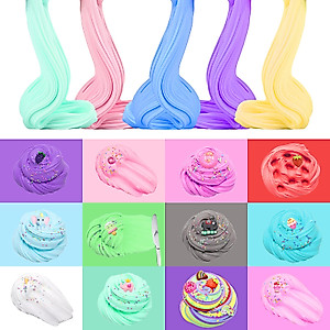 Hisinoma Butter Slime Party Favors for Girls Boys, Slime Kit Toys with 54 Pack Cute Butter Slimes, Soft Stress Relief Slime Toys for Kids Ideal Birthday Easter Filling Stuffers Gifts Slime Toys.