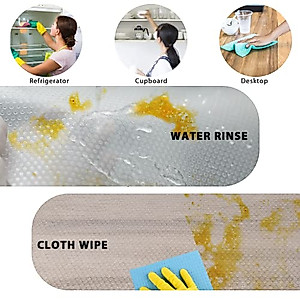 seaped 13 Pcs Refrigerator Mats,EVA Refrigerator Liners Washable Can Be Cut Refrigerator Pads Fridge Mats Drawer Table Placemats,Shelves Drawer Table Mats,Size 17.6"x11.3",White…