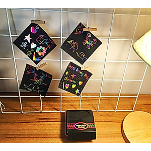 Scratch Art for Kids, 100 Magic Arts and Crafts for Kids, Paint for Kids Birthday Game Party Christmas Craft Gifts, Cool Toys for girls and Girls Use imagination to Create Children's Own Paintings