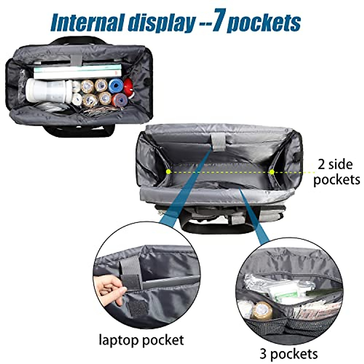 Large Utility tote Bag for Teacher Work Working Teaching Accessories with Laptop Compartment Appreciation Gift New Nurse Nursing Student Essentials School Supplies CNA Clinical Bag Multiple Pockets