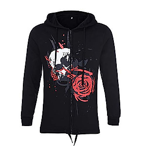 Hoodies for Men Thenlian Mens Pure Color Pullover Long Sleeve Hooded Sweatshirt Tops Blouse(Black, XL)