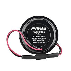 PRV AUDIO TW100SD-4 Soft Dome Tweeter Pair, 28 mm Dome, 4 Ohm, Sleek Flush Mount Design, Lightweight, Neodymium Magnets, Mounting Bracket Included (Pair)