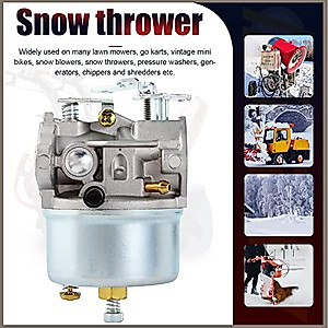 QAZAKY Carburetor Compatible with Tecumseh 632113 632113A HS40 HSSK40 Toro 38010 38015 38250 Snowthrower 421 521 Snowblower 4HP 5HP Adjustable 056-326 520-962 50-662 1427 056326 520962 50662 Carb