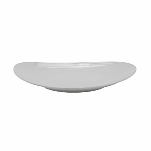 G.E.T. OP-870-AW American White 8" x 6.5" Oval Coupe Platter (Pack of 12)