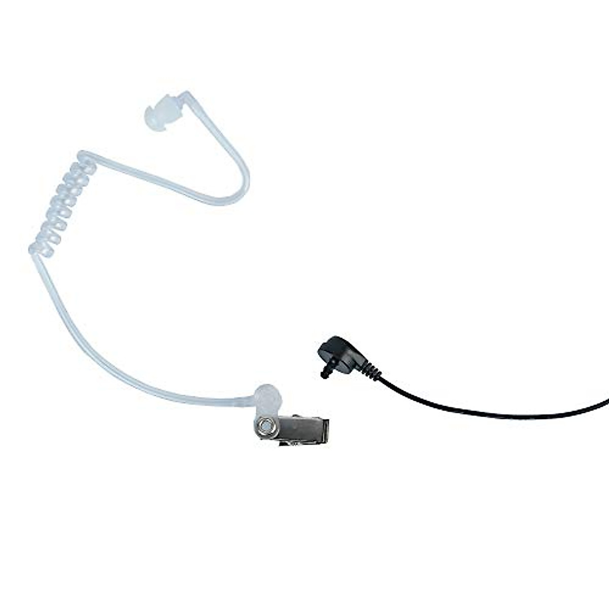 Klykon 2 Pin Covert Acoustic Tube Earpiece Headset with Mic PTT for Motorola cls1110 cp200 cls1410 cp185 cp200d rdm2070d walkie Talkie 2 Way Radio(10 Packs)