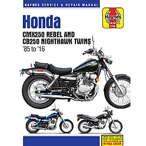 Honda CMX250 Rebel & CB250 Nighthawk Twins (85 - 16) Haynes Manual (Paperback)
