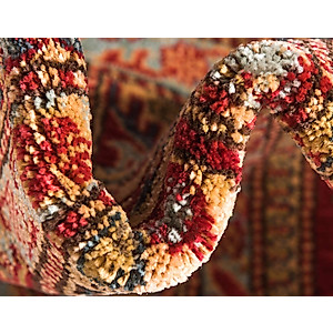 Unique Loom Sahand Collection Traditional Geometric Classic Red Area Rug (5' 0 x 8' 0)