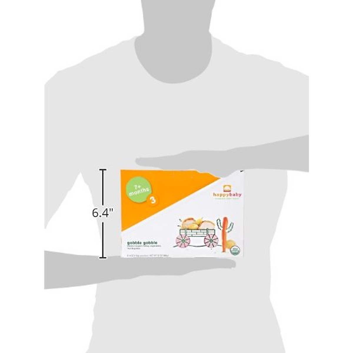 Happy Baby Organic Stage 3 Baby Food, Hearty Meals, Root Vegetables & Turkey with Quinoa, 4 Ounce (Pack of 8)