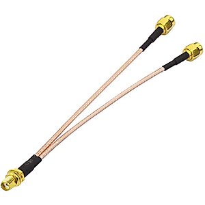 Bingfu 4G LTE Antenna Adapter Splitter Cable SMA Female to Dual SMA Male Cable 15cm 6 inch Compatible with 4G LTE Wireless Router CPE Hotspot Cellular Gateway Industrial IoT Router Mobile Modem