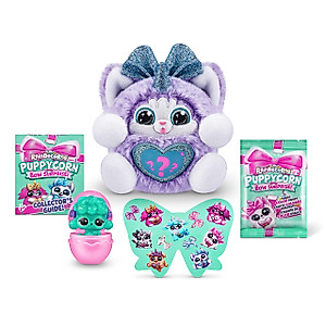Rainbocorns Puppycorn Surprise Series 3 (Husky) by ZURU, Collectible Plush Stuffed Animal, Surprise Egg, Sticker Pack, Slime, Dog Plush, Ages 3+ for girls, Children