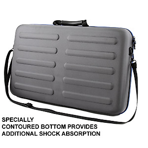 CASEMATIX DJ Controller Case Compatible with Pioneer DJ Controller DDJ-SR, SR2, REV1, DDJ-REV1, FLX4, Denon MC4000, Numark NVII, Mixtrack Pro3, NV Platinum With Adjustable Shoulder Strap