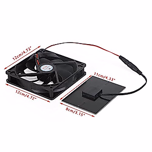 Amikadom #X4O7aL Solar Fan Monocrystalline 3W12V Plus Frame Solar Panel Module DIY Portable Charging