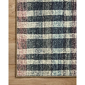 Loloi Chris Loves Julia x Humphrey Plum/Multi 7'-3" x 9'-3" Area Rug