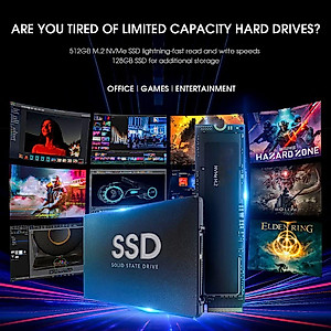 Dell OptiPlex 9020 Desktop Computers with 24 inch Monitor Intel i7-4790, 32GB Ram New 512GB M.2 NVMe SSD+128GB SSD, Refurbished Desktop