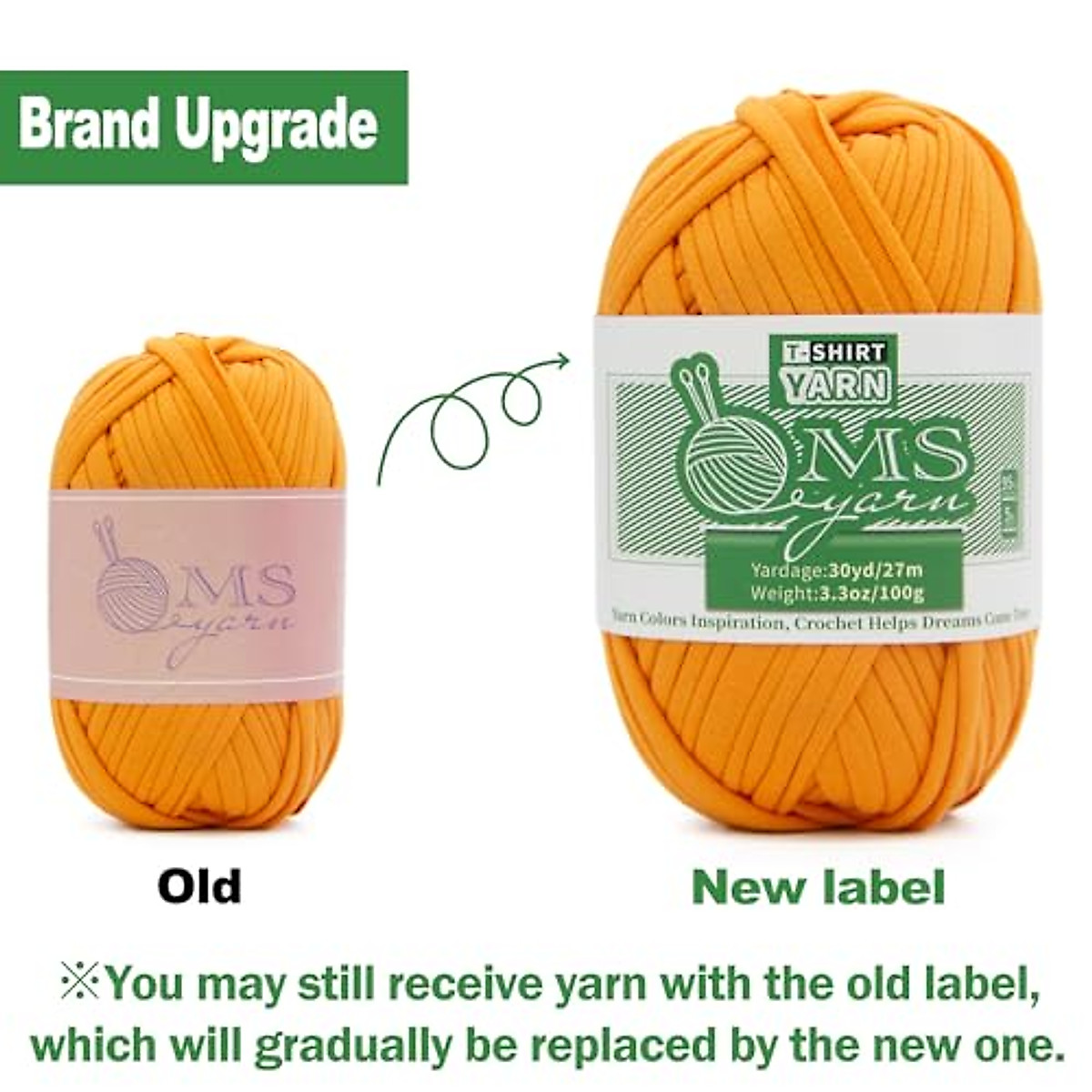 3 Skein M-S Thick Knitting Yarn, Elastic Fabric Cloth T Shirt Yarn, Spaghetti Yarn for Hand DIY Bag Blanket Cushion Crocheting Projects, 3.3 Oz × 3, 30 Yard × 3(Jade Pink)