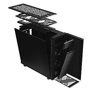Fractal Design Define 7 XL Black Solid Brushed Aluminum/Steel E-ATX Silent Modular Full Tower Computer Case