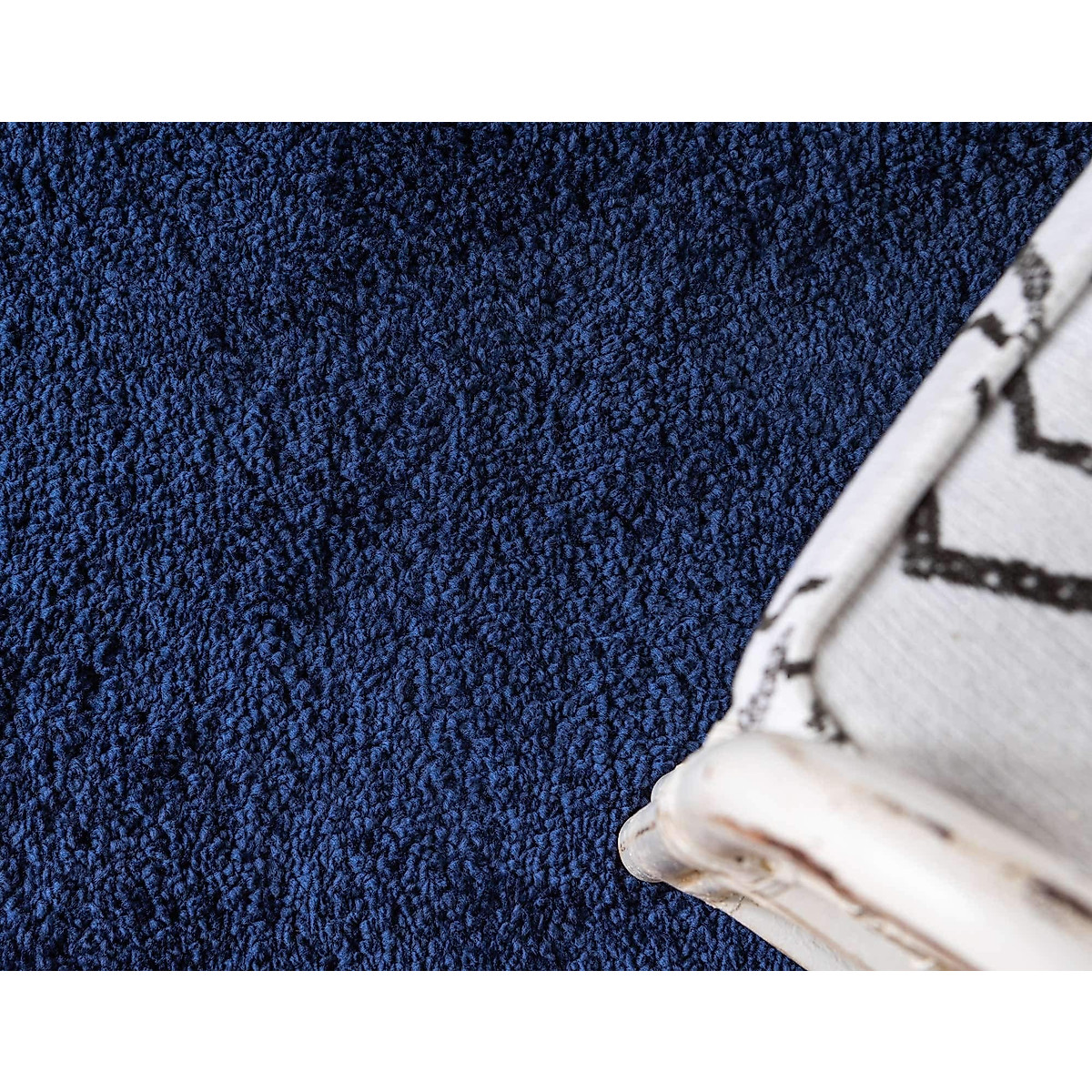 Unique Loom Solo Collection Area Rug - Calabasas (10' x 13' Rectangle, Navy Blue)