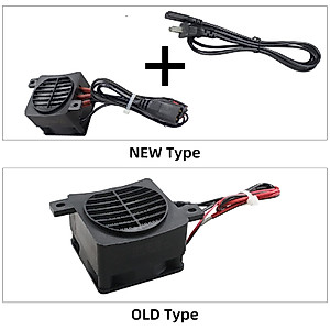 PTC Fan Heater 110V 200W Electric Ceramic Energy Saving Constant Temperature Thermistor Insulation Air Auto Car Heating Element Tools with Power Cord for 3D Printer Humidifier, PTCYIDU