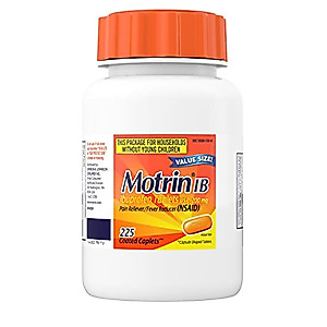 Motrin IB, Ibuprofen 200mg Tablets for Fever, Muscle Aches, Headache & Backache, 225 Ct