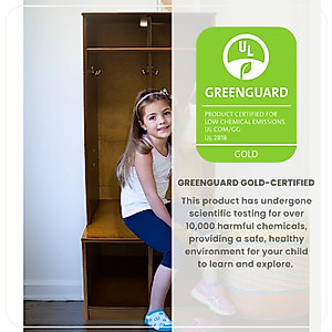 Little Partners Locker Cabinet Cubby Organizer, Learn 'N Store Wooden Classroom Cubbies Compartment Lockers for Storage of Toddlers and Kids Coats, Equipment, Backpacks (Espresso)