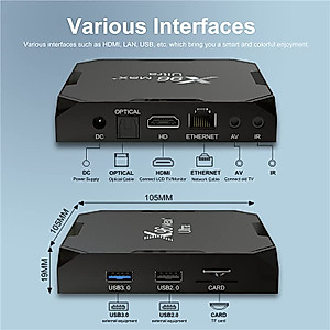 X96 Max Plus Ultra TV Box Android 11 Amlogic S905X4 4GB 32GB Support AV1 8K Dual WiFi BT with i8 Keyboard