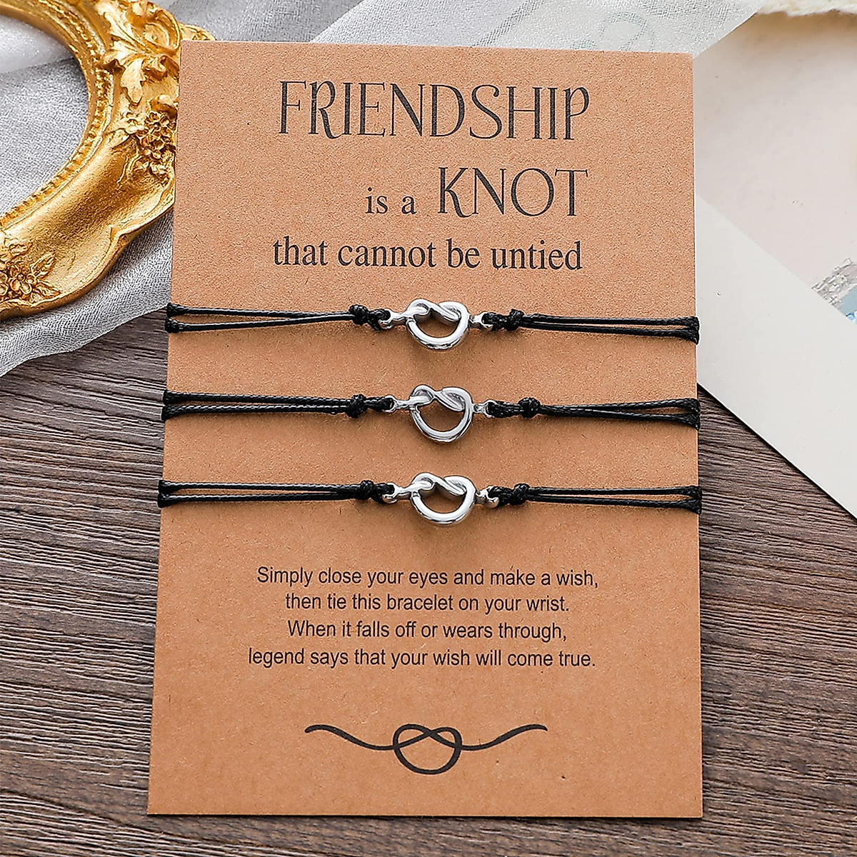 choice of all 2/3/4/5/6 Friendship Bracelets Best Friends Sisters Bracelets Bff Knot Bracelets Gifts for Womens Men