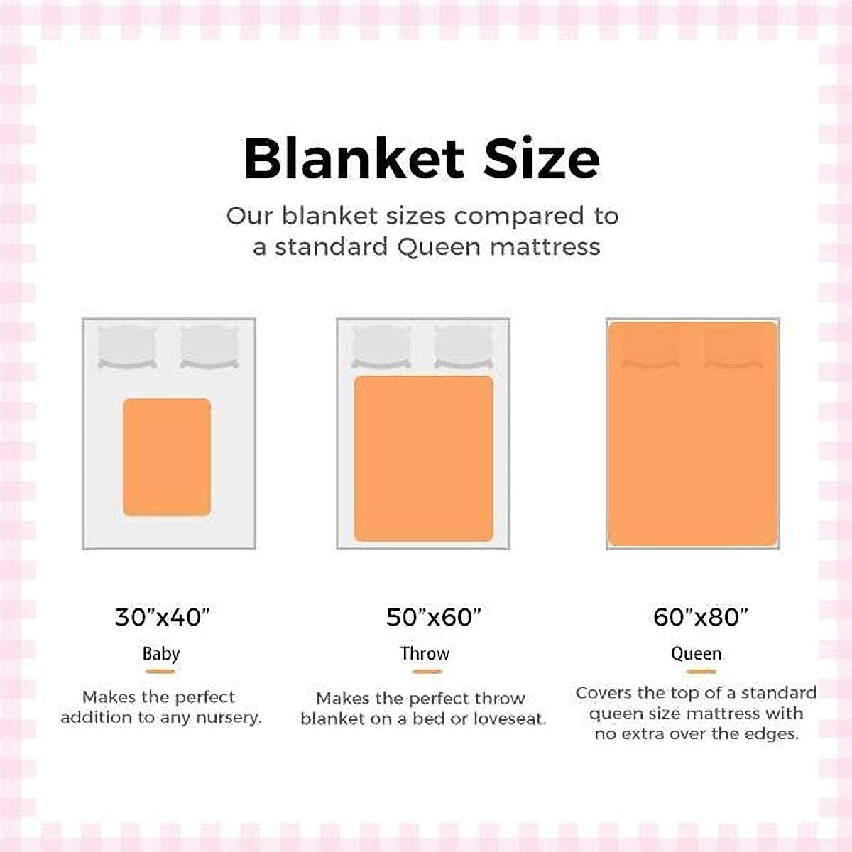 Arrow Bear Plaid Personalized Baby Blanke Name Soft Fleece Swadding Blankets Throw for Newborn Baby Girls Boys Pet Nursery 30'' x 40''