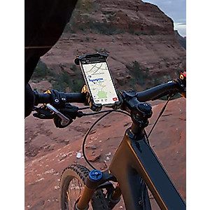 NEEMI Bike Phone Holder, Adjustable Bike Phone Mount -360° Rotatable Super Stable Bicycle Motorcycle Phone Holder, Compatible with iPhone 14 13 12 Pro Max/XS, Galaxy, Huawei, 4.7-6.8 Inch Smartphones