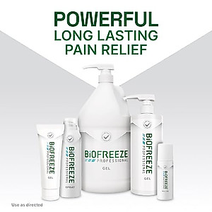 Biofreeze Professional Pain Relief Gel, 4 oz Tube (3-Pack) - Fast, Cooling Relief for Arthritis, Muscle Soreness, Joint, Back, Neck, Knee Pain & More