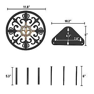 GOFORWILD Garden Hose Holder made of Stainless Cast Aluminum, Decorative Hose Butler Sturdy Water Hose Rack, Durable Wall Hose Hanger, Holds 125-Feet of 5/8-Inch Hose, Hose Reel, 7003