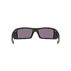 Oakley Men's OO9014 Gascan Rectangular Sunglasses, Steel/Prizm Grey, 60 mm