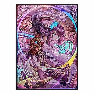 120PCS Holographic Flashing (General Thunder) Top Loading Trading Card Sleeves Deck Protector for TCG Standard Size Cards 67x92mm