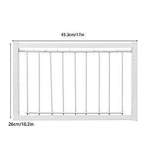 Unibell Iron Birdcages T-Trap House Door High Strength for Pigeon Parrot Easy Installation Pigeon Entrance Door Pigeon Birds House Bird Cage with Detachable Rolling Stand (43.3x26cm)