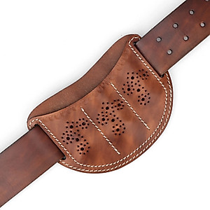 Tourbon Leather Pocket Folding Knife Sheath with 3 Slots Belt Holster Carry Open Top Trapper Knives Carrier