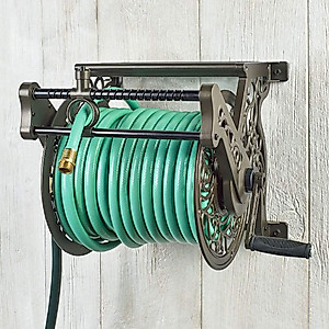Liberty Garden LBG707 125' Wall Mounted Heavy Gauge Aluminum Hose Reel (2 Pack)
