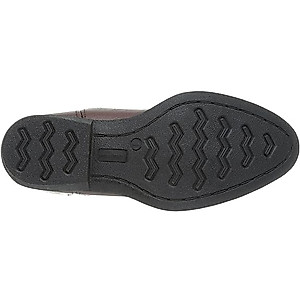 Deer Stags Girls Ranch Western Boot, Dark Brown, 1 Little Kid