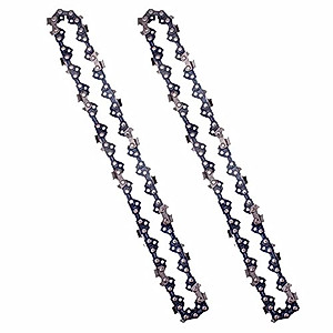 VanRank 2 Pack S40 10 Inch Chainsaw Chain 3/8" LP Pitch .050" Gauge 40 Drive Links Fits for Worx WG309 Remington RM8EPS Craftsman Poulan Ryobi Greenworks SWJ803E SWJ807E Saw Chain