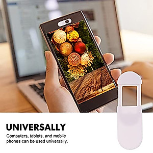 Hemobllo 3Pcs Privacy Cover Lens Protector Computer Camera Webcam Lens Covers Webcam Shutter Covers Web Camera Covers Phone Camera Webcam Lens Protective Covers Jammer White abs Cell Phone