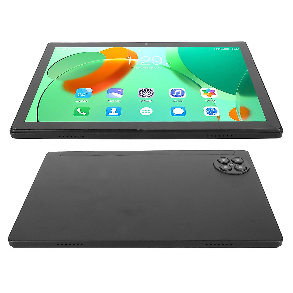 DAUZ 10.1 Inch FHD Tablet, 8GB 256GB 5G WiFi 2 in 1 7000mAh Tablet PC for Travel (US Plug)