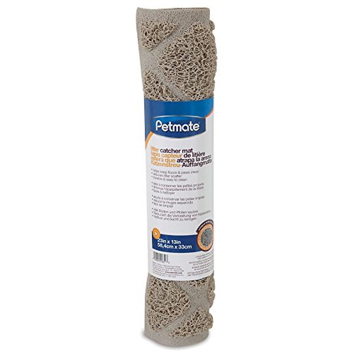 Petmate Grid Litter Catcher Mat, Stone